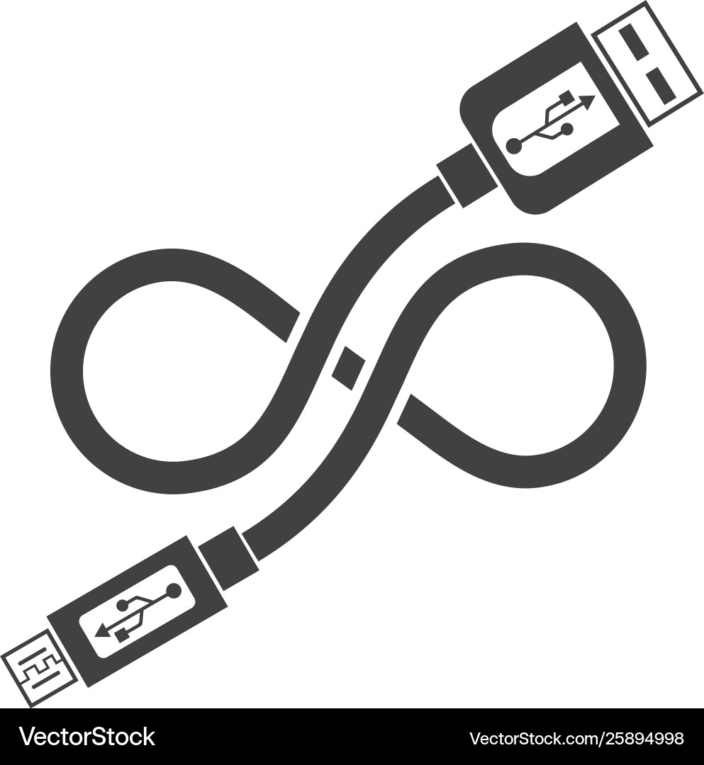 Usb icon Royalty Free Vector Image - VectorStock