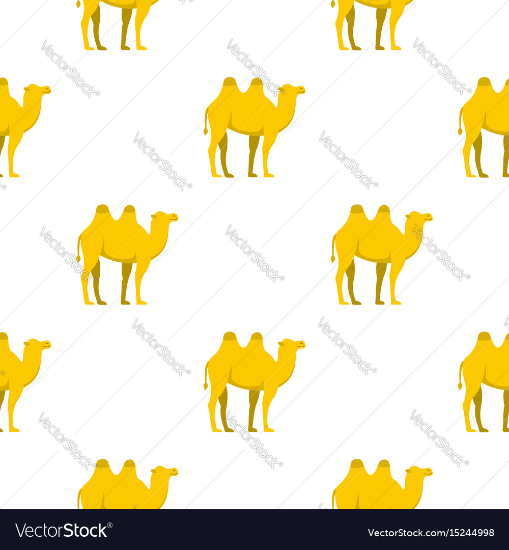 Yellow camel pattern seamless Royalty Free Vector Image