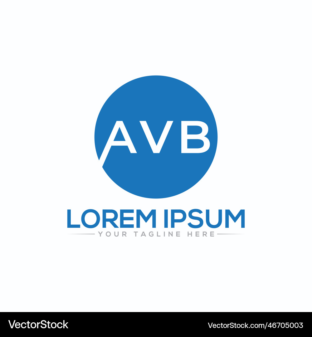 Avb letter logo design unique and modern Vector Image