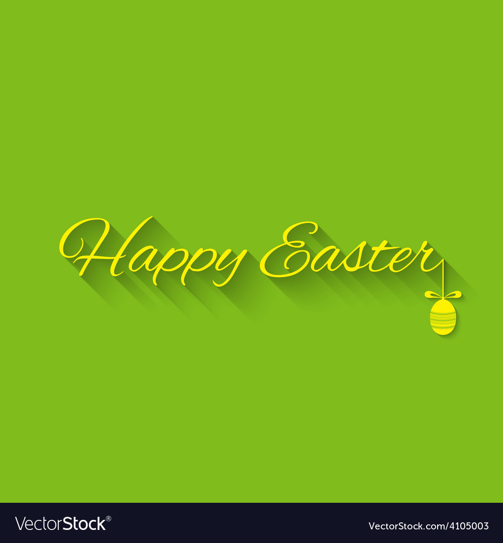 Happy easter typographical Royalty Free Vector Image