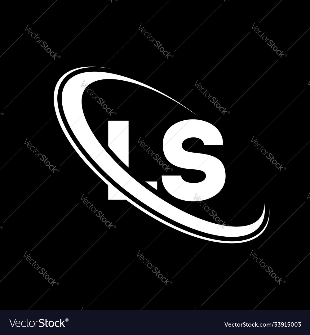 Ls Logo L S Design White Letter Lsl Royalty Free Vector