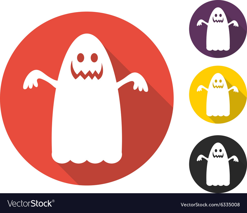 Ghost flat Royalty Free Vector Image - VectorStock