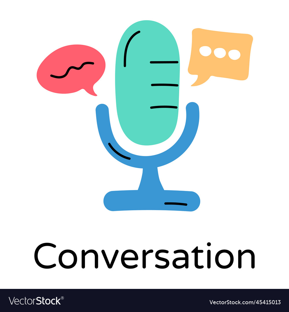 Conversation Royalty Free Vector Image - VectorStock