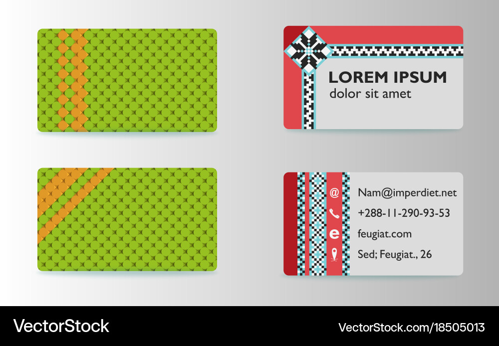 Corporate professional designer business Vector Image