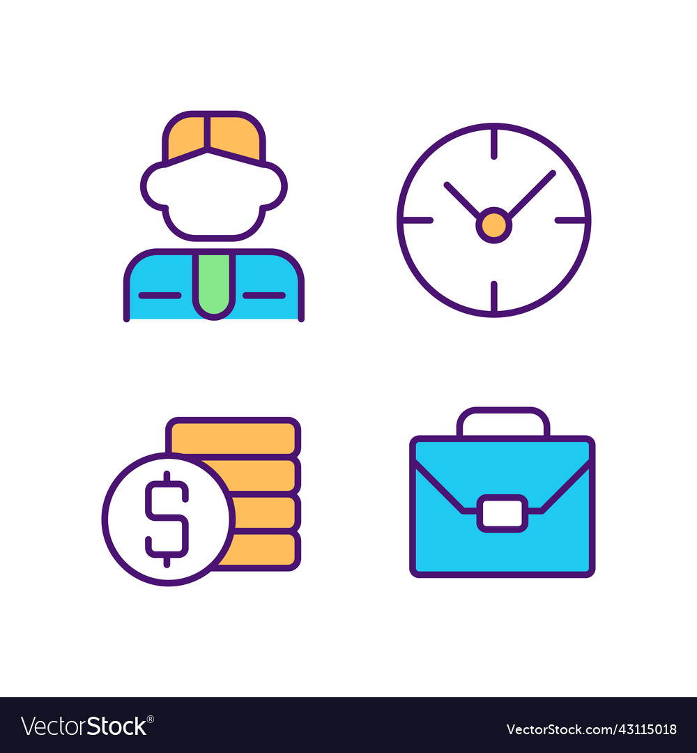 Business and management pixel perfect rgb color Vector Image Business and management pixel perfect rgb color Vector Image