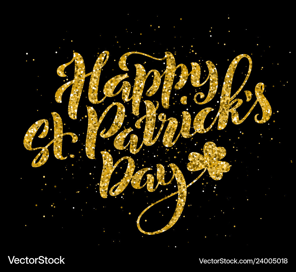 Happy saint patricks day card template poster Vector Image
