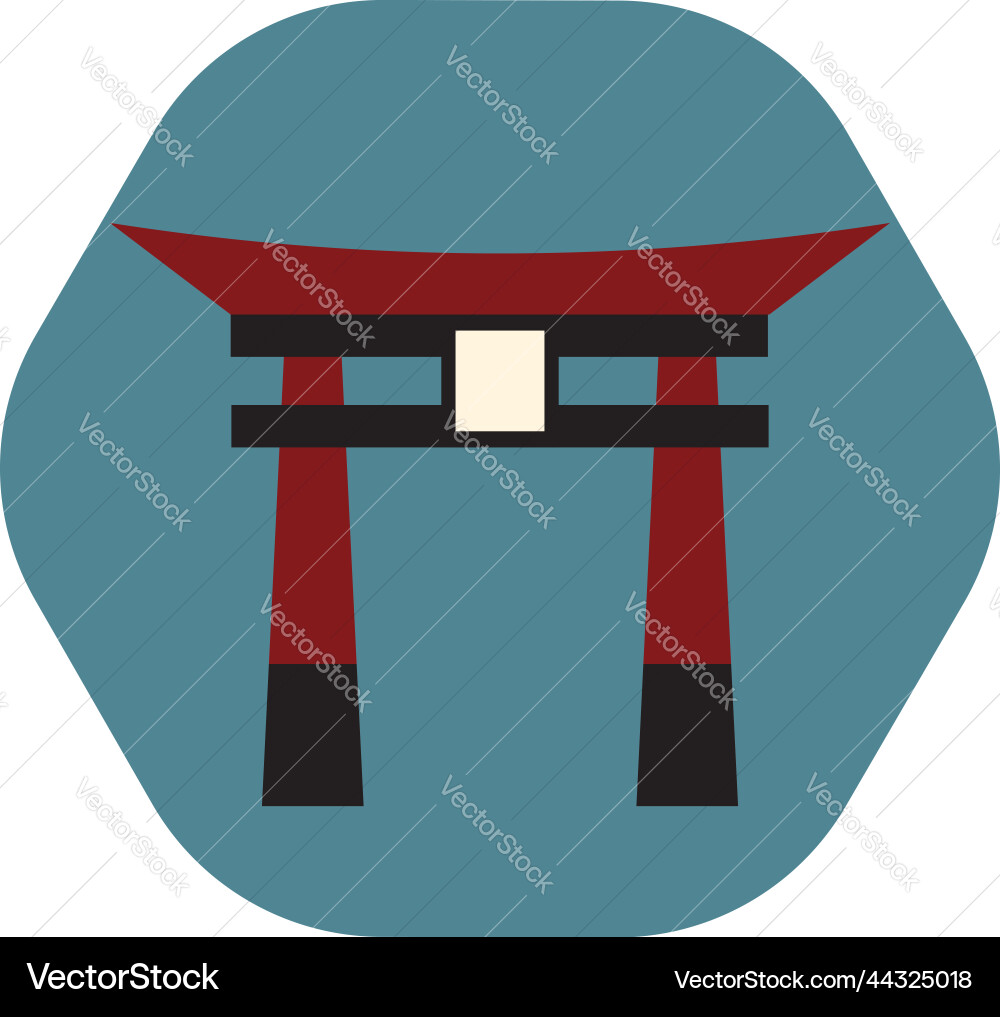 Japanese inari on a white background Royalty Free Vector