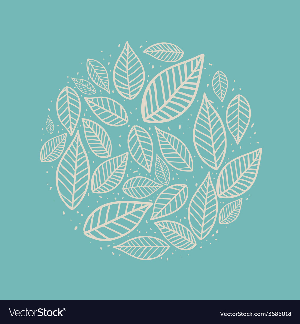 Leafs background Royalty Free Vector Image - VectorStock
