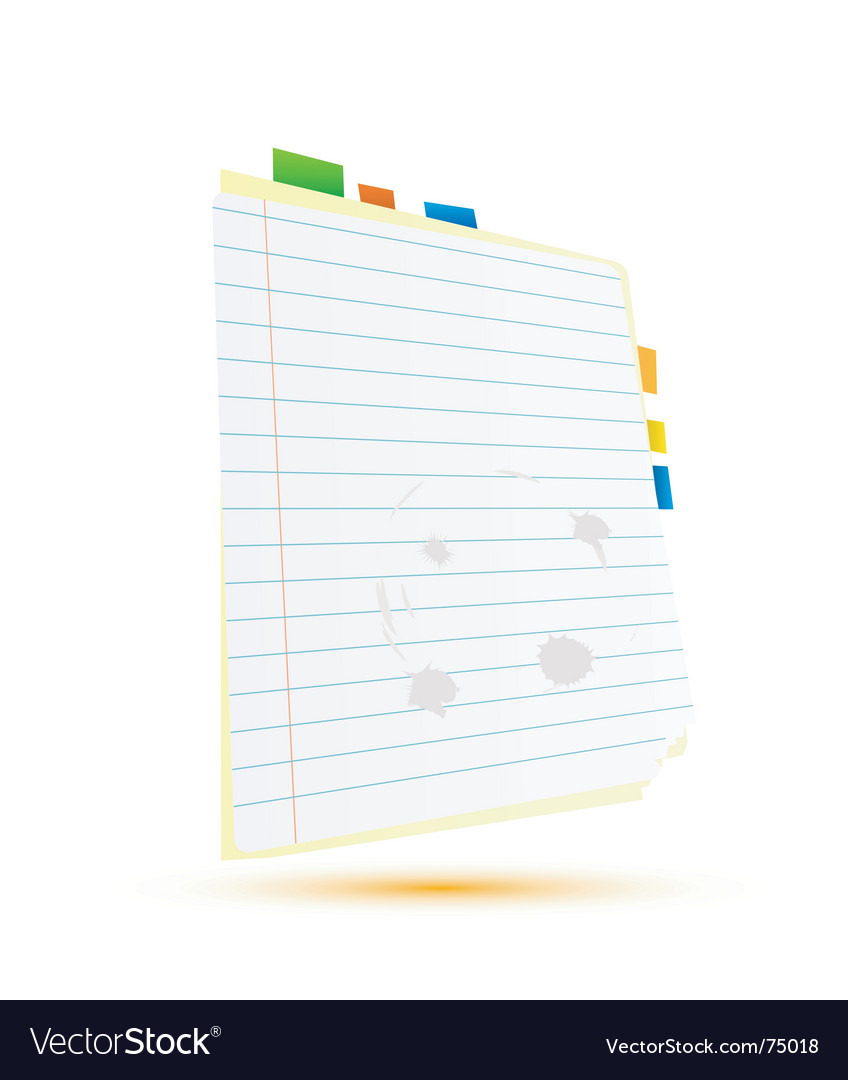 Notepad Royalty Free Vector Image - VectorStock