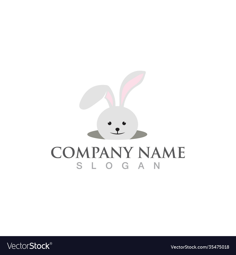 Rabbit icon design Royalty Free Vector Image - VectorStock