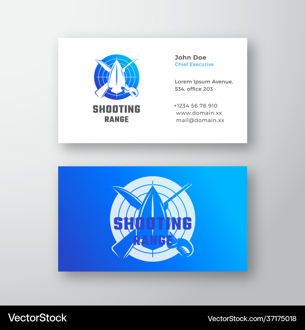 Shooting range abstract logo and business Vector Image