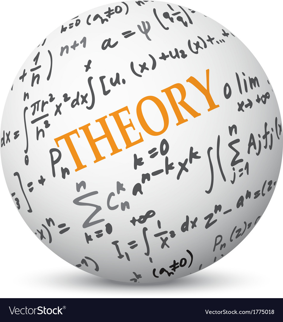 Theory concept on sphere Royalty Free Vector Image Theory concept on sphere Royalty Free Vector Image