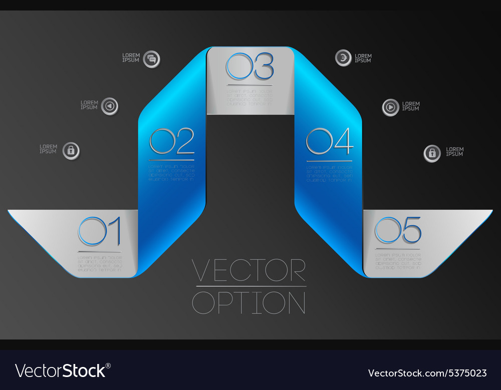 Design elements for options Royalty Free Vector Image