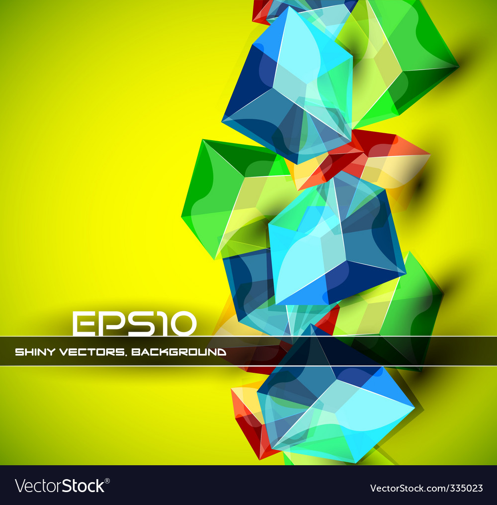 Dimensional Geometric Background Royalty Free Vector Image