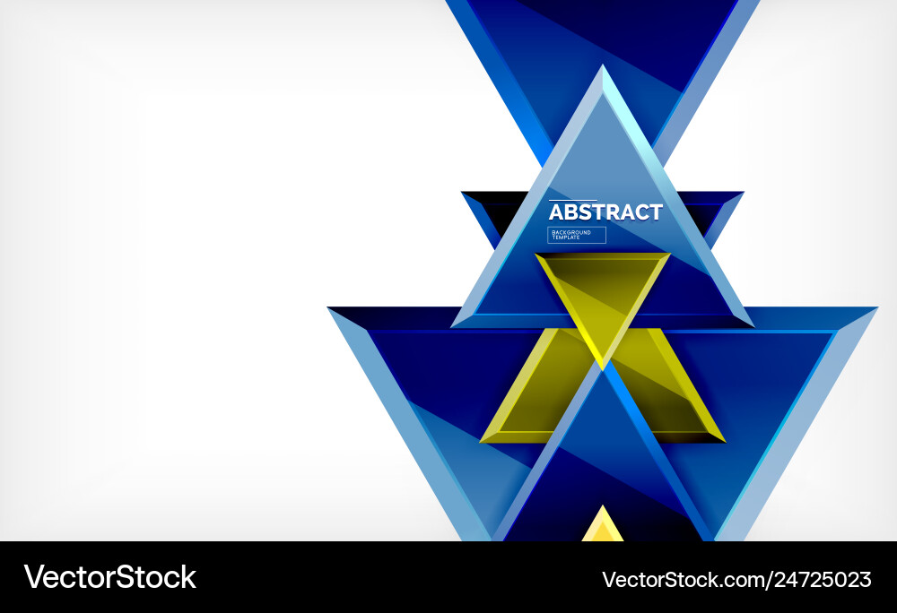 Tech futuristic geometric 3d shapes minimal Vector Image