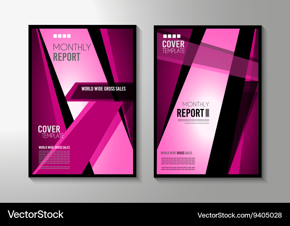 Brochure template flyer design or depliant cover Vector Image