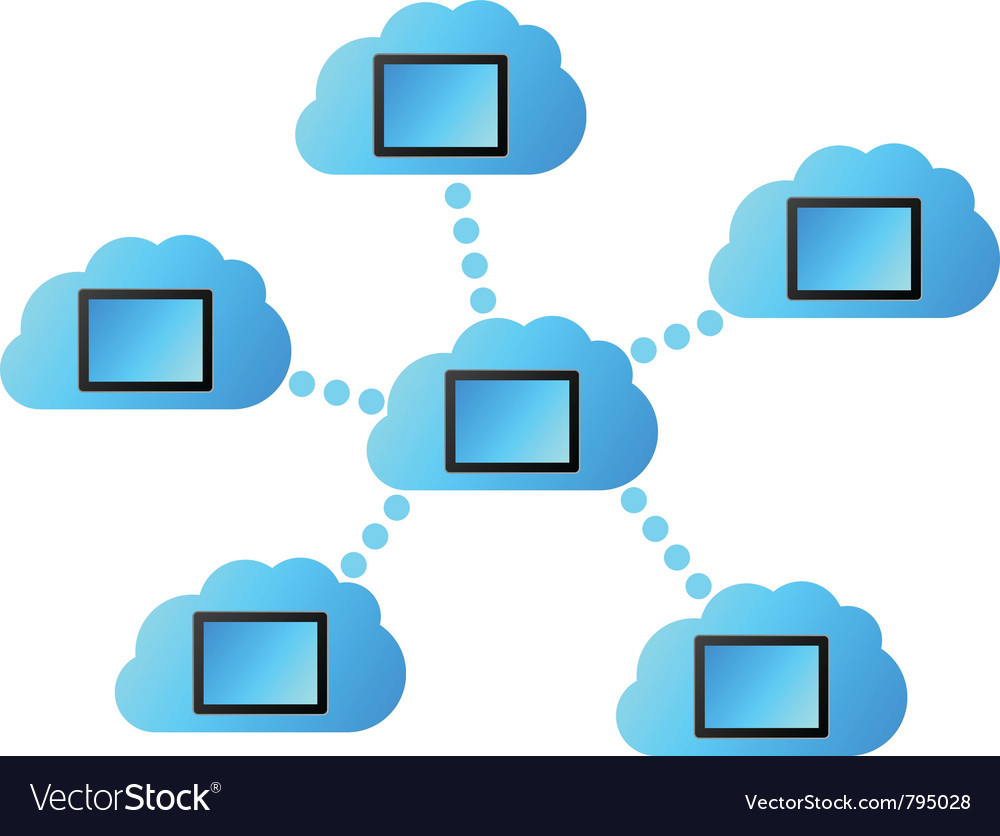 Cloud computing Royalty Free Vector Image - VectorStock