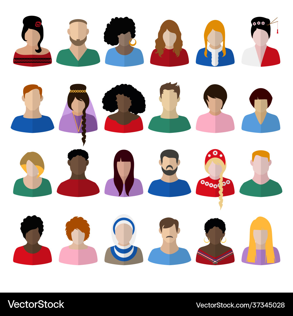 Group men and women Royalty Free Vector Image - VectorStock
