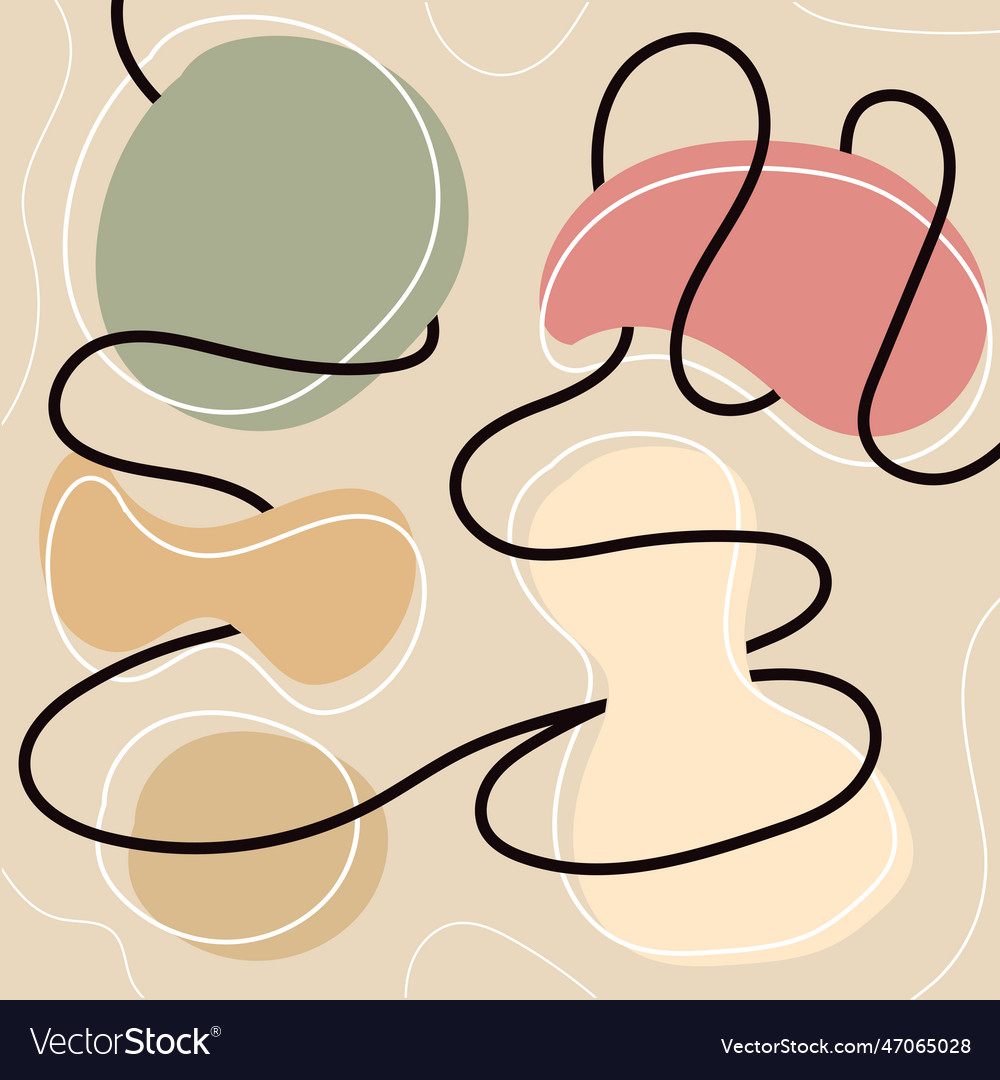 Hand drawn background with abstract Royalty Free Vector