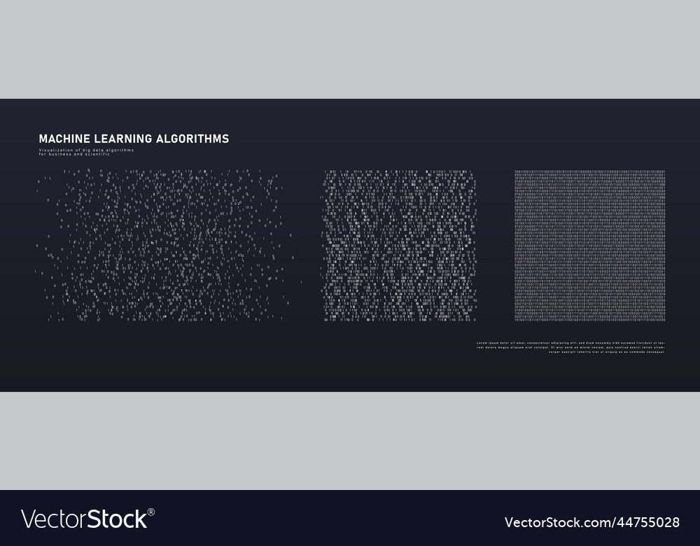 Intelligence and machine learning Royalty Free Vector Image
