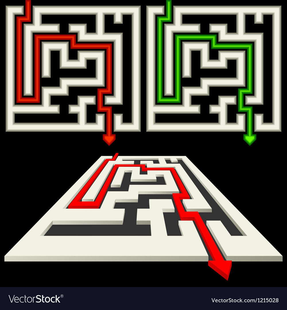 Labyrinth Royalty Free Vector Image - VectorStock