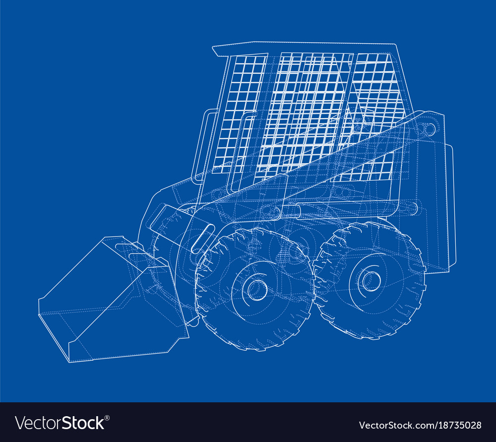 Mini loader Royalty Free Vector Image - VectorStock