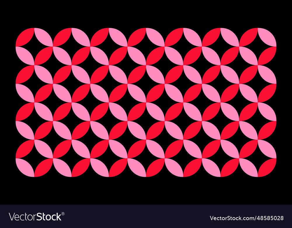 Modern circle geometric pattern abstract round Vector Image