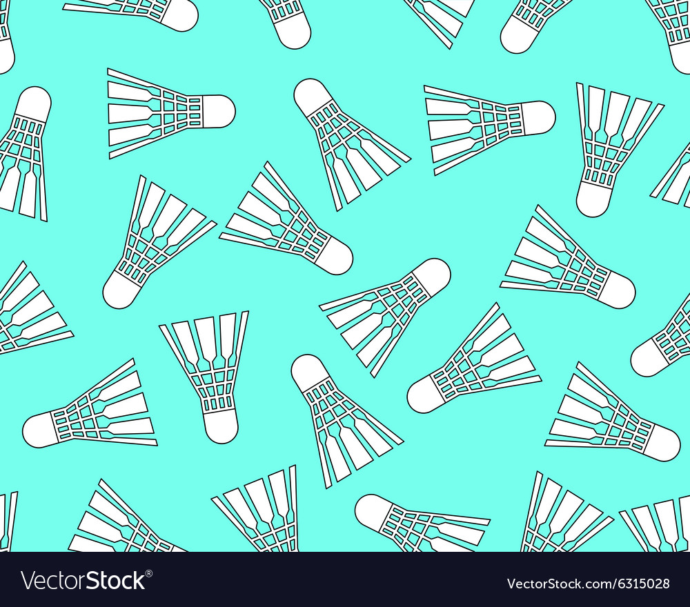 Shuttlecock pattern Royalty Free Vector Image - VectorStock