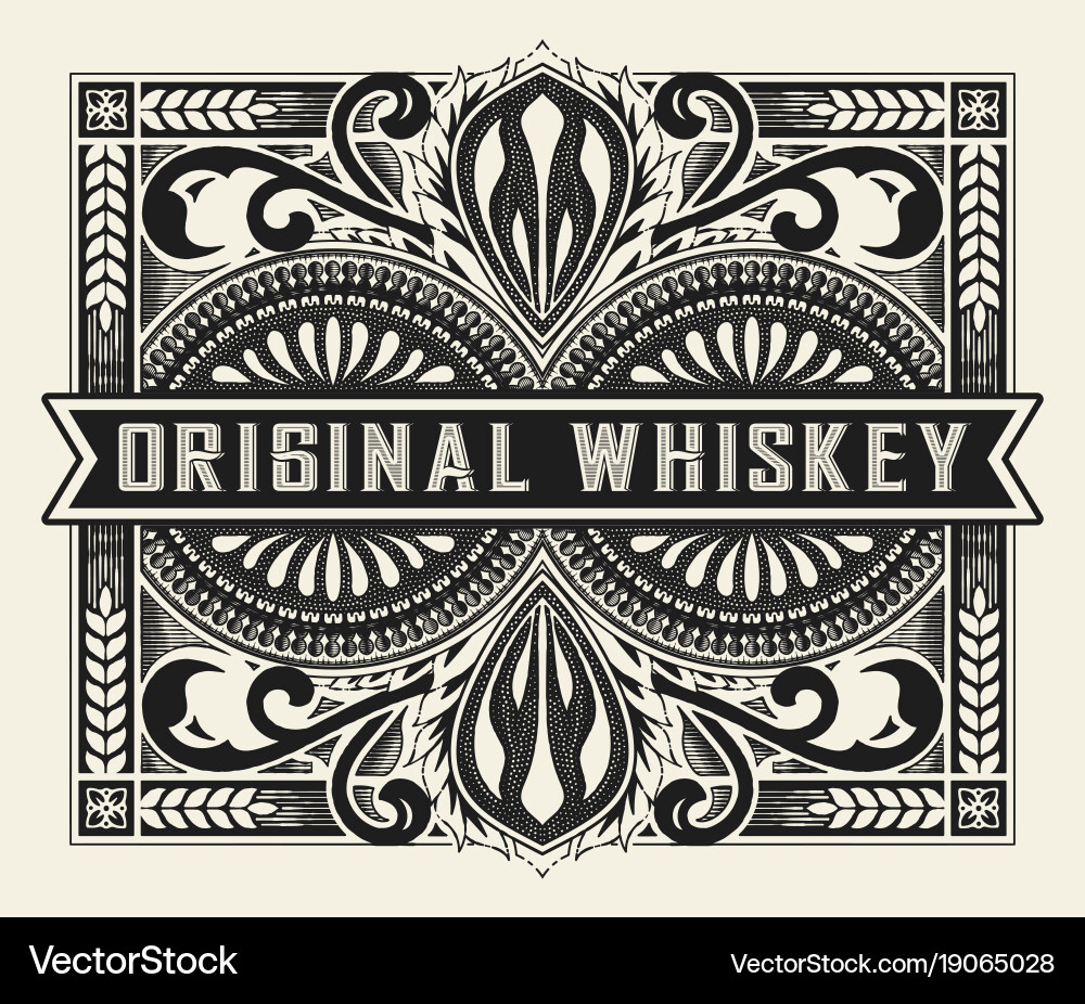 Vintage card for packing Royalty Free Vector Image