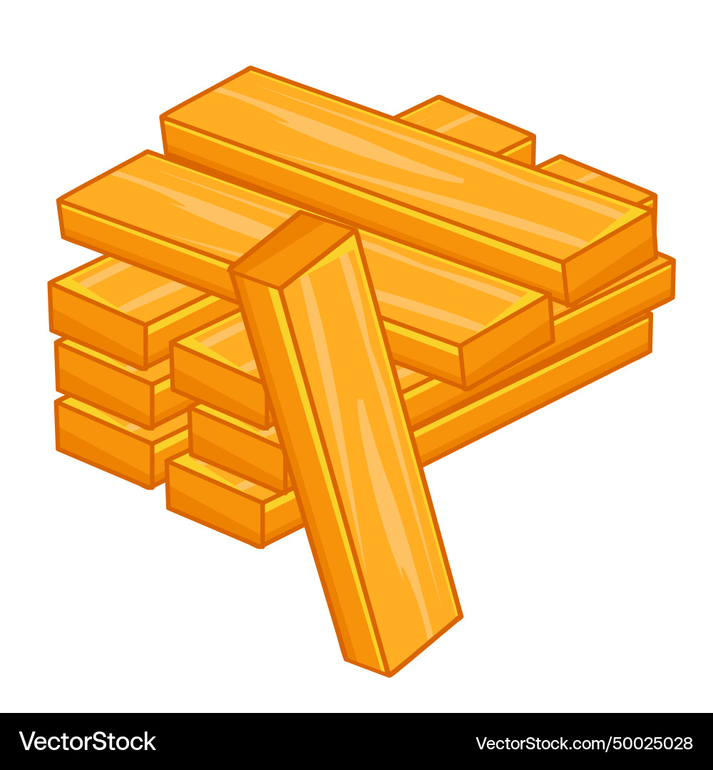 Wood planks isolated Royalty Free Vector Image