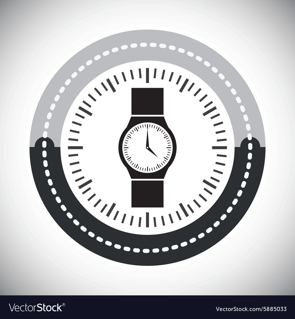 Clock design Royalty Free Vector Image - VectorStock