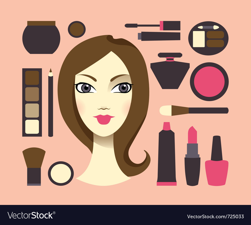 Cosmetic pattern Royalty Free Vector Image - VectorStock