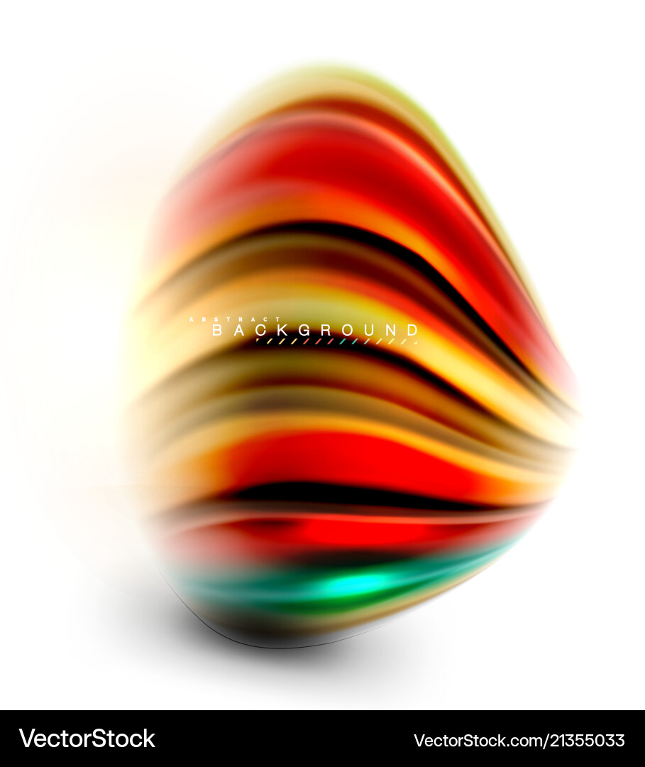 Fluid liquid mixing colors concept on light grey Vector Image