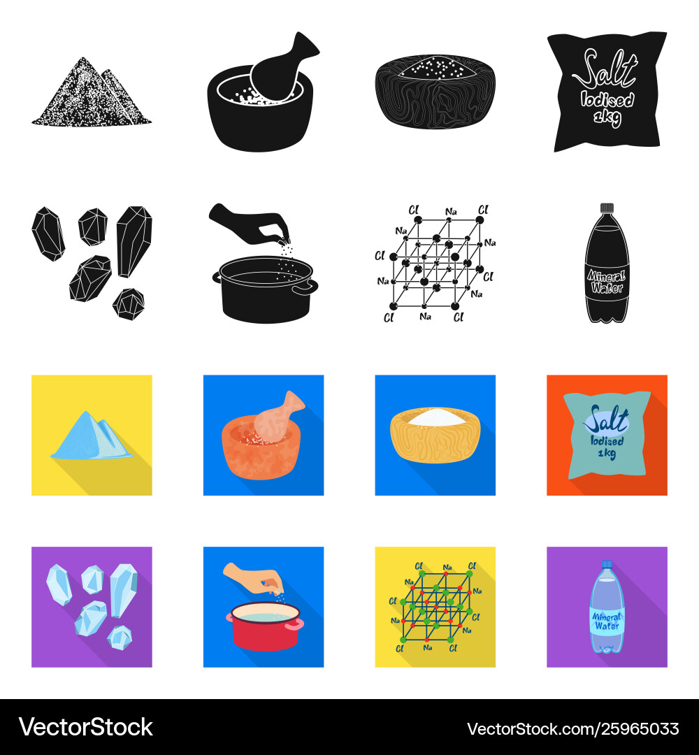 Isolated object cooking and sea symbol set Vector Image