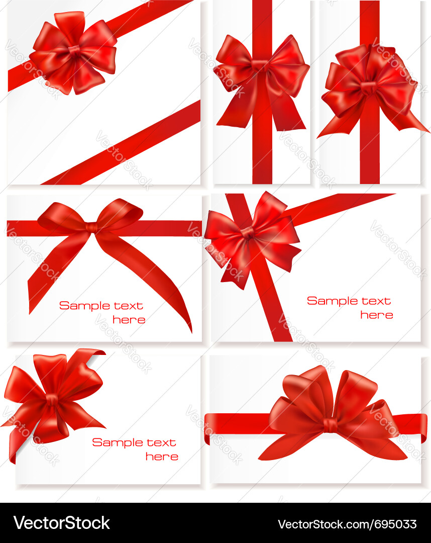 Set of ribbons Royalty Free Vector Image - VectorStock