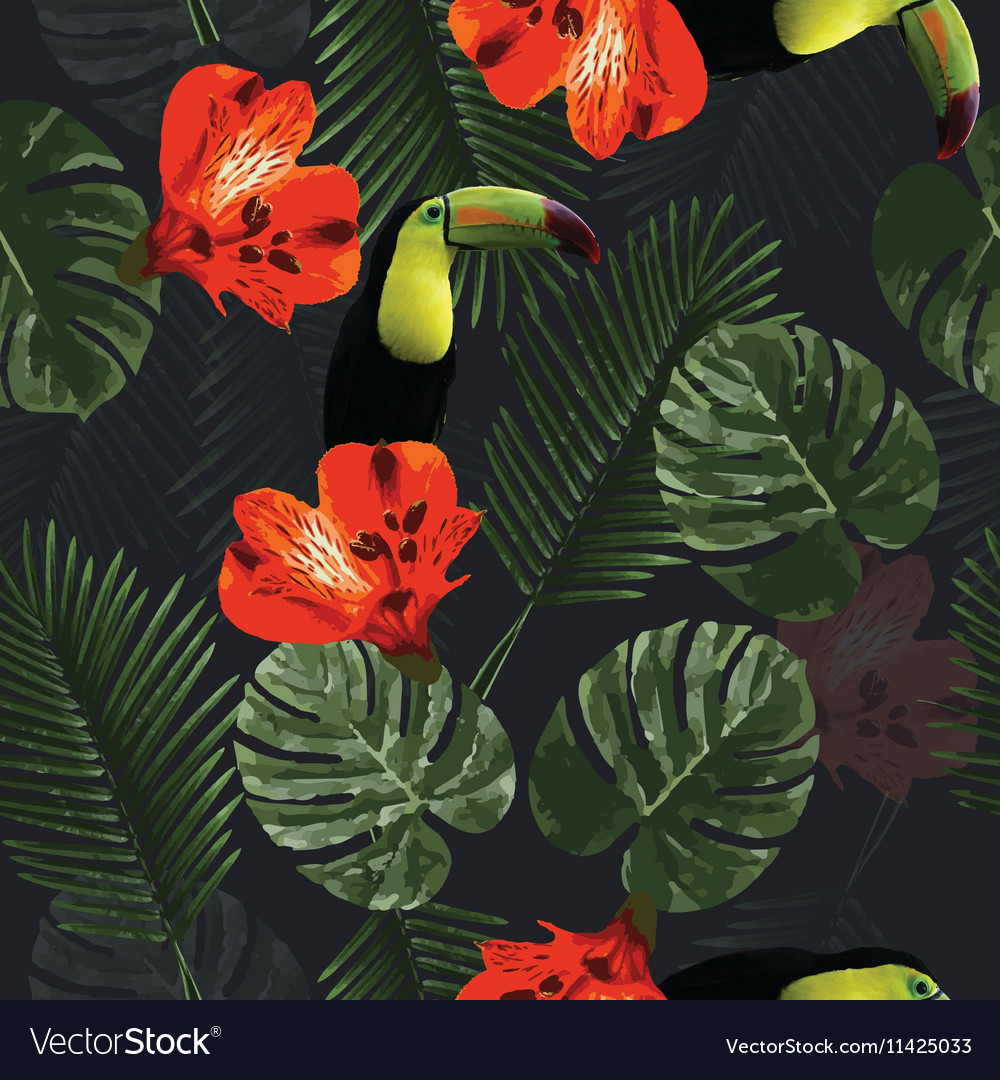 Tropical pattern Royalty Free Vector Image - VectorStock
