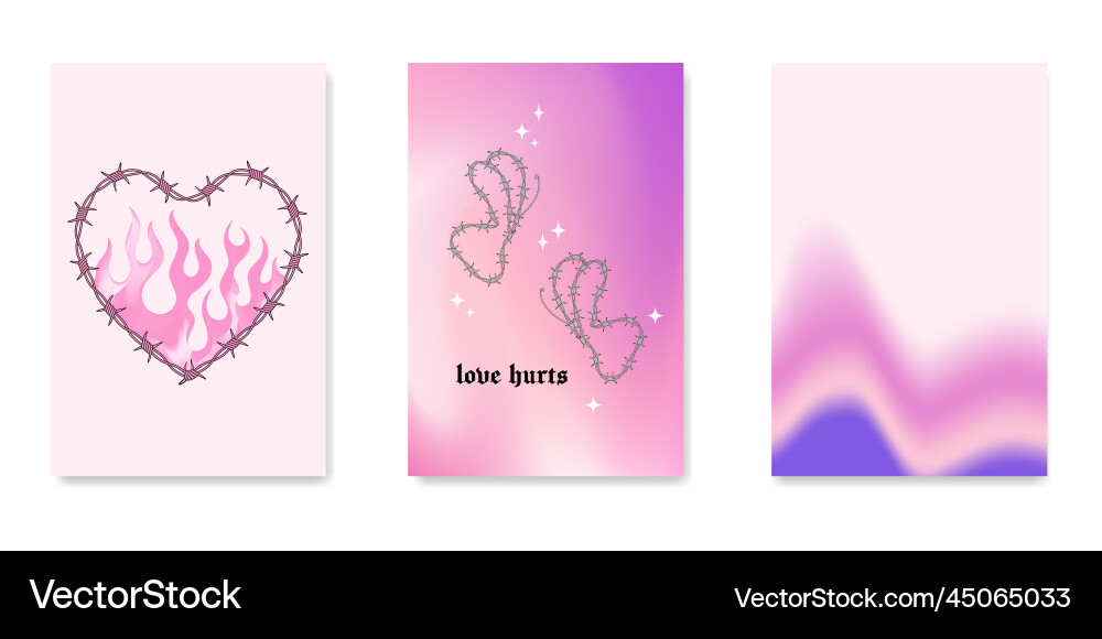 Y2k gothic flame tattoo stickers retro Royalty Free Vector