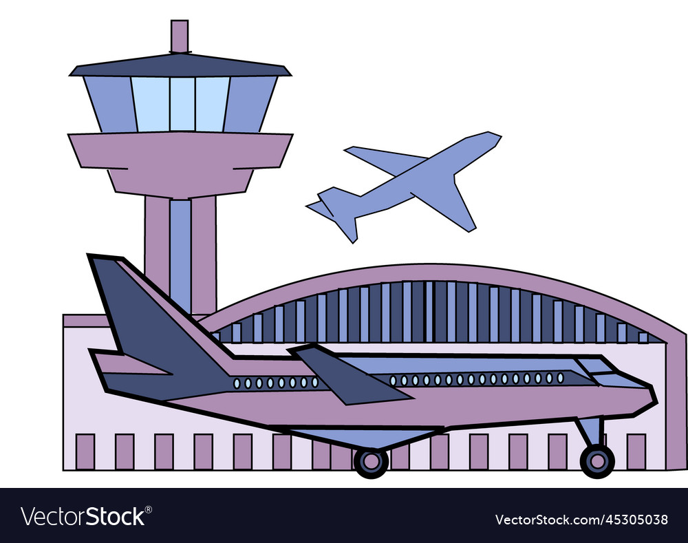 Airport Royalty Free Vector Image - VectorStock