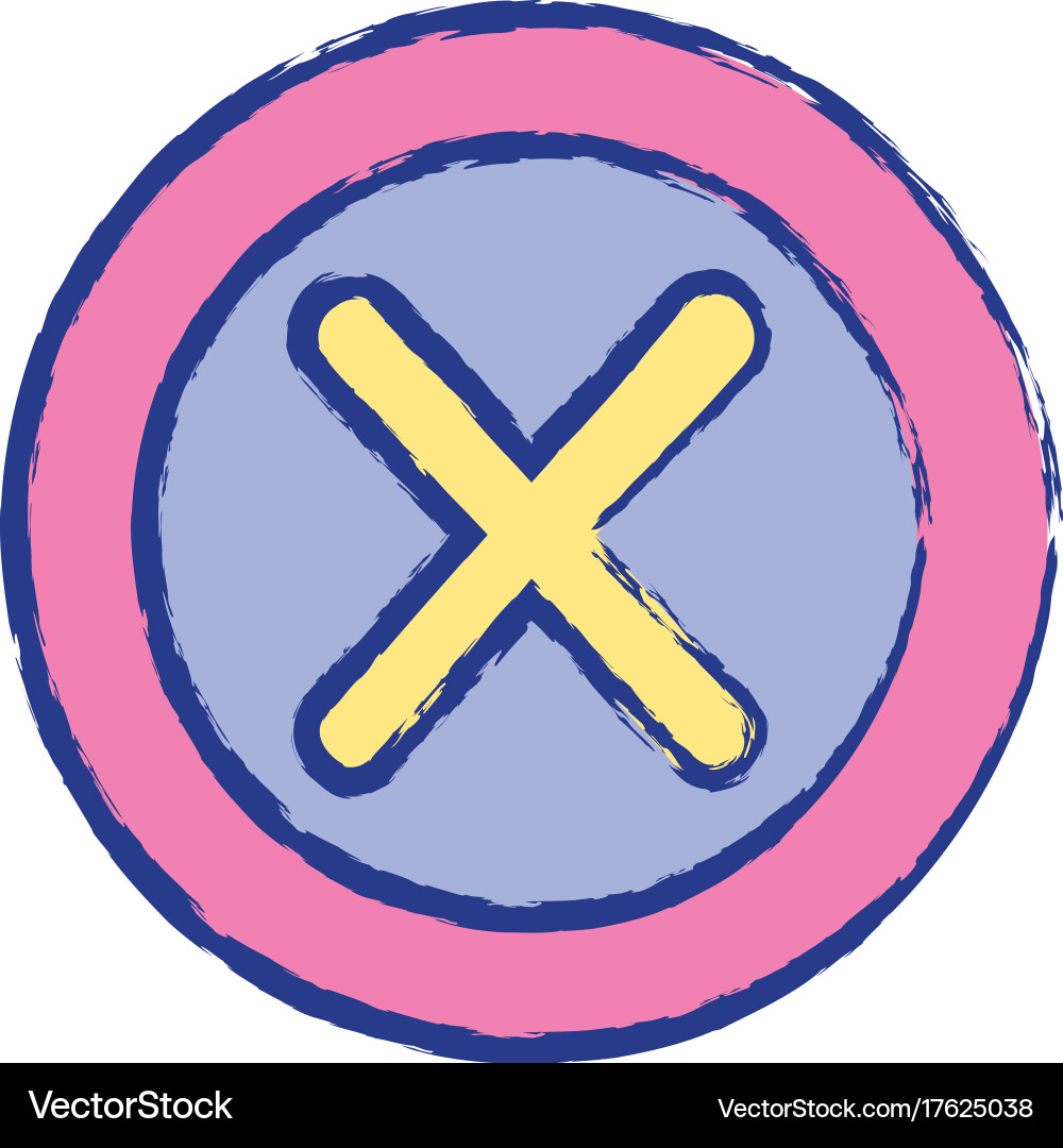 Bad symbol icon mobile sign Royalty Free Vector Image
