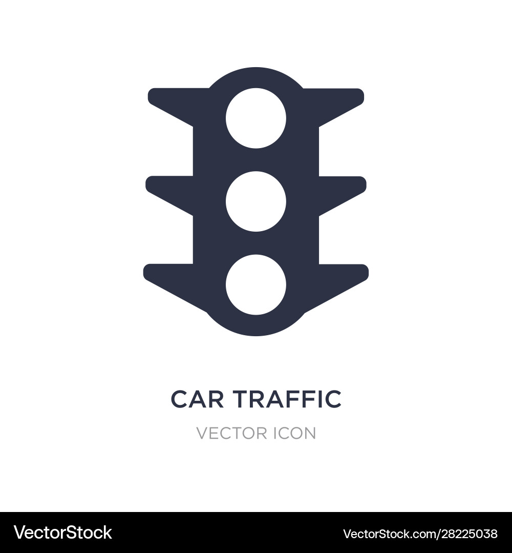 Car traffic icon on white background simple Vector Image