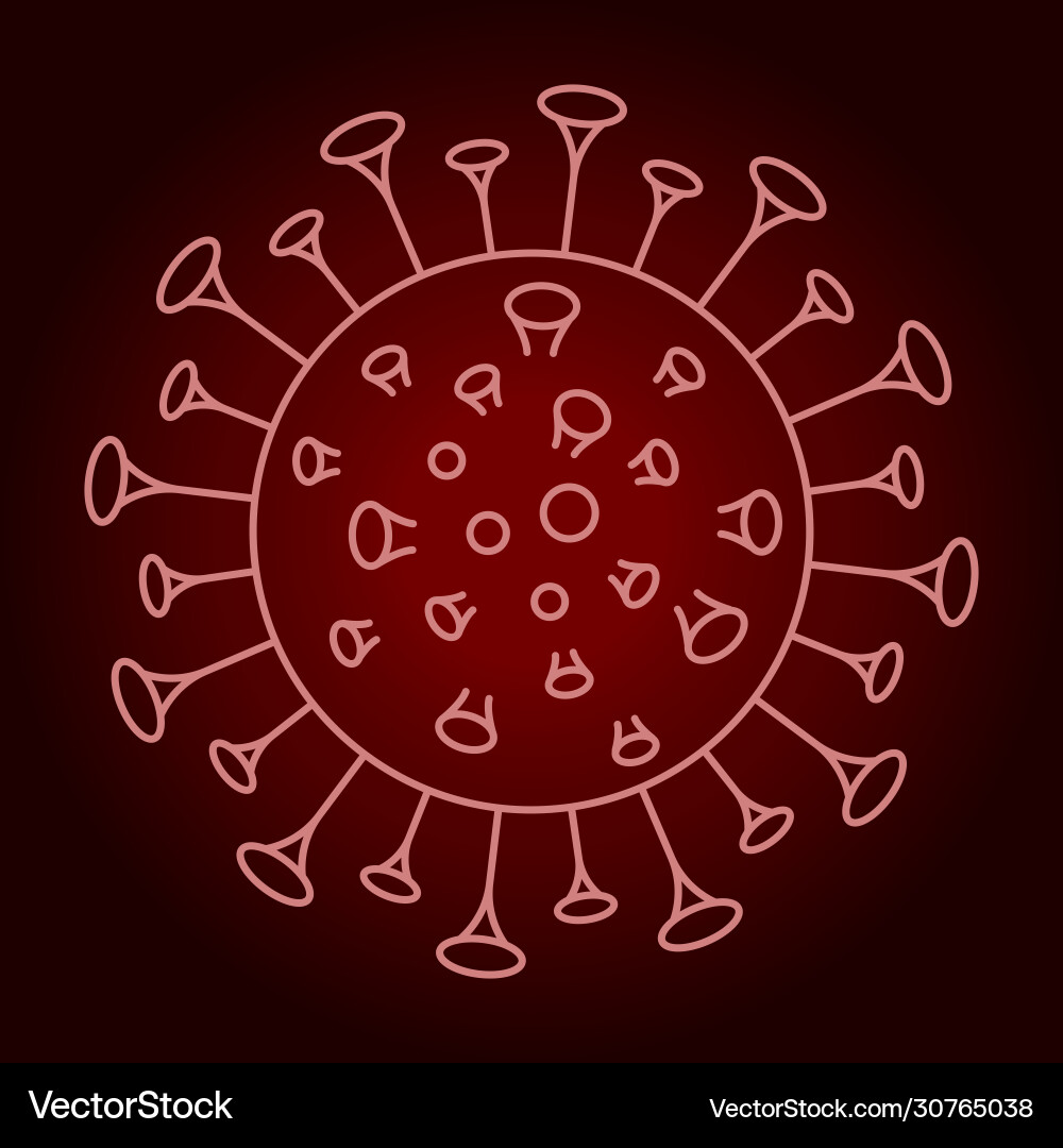 Covid-19 virus icon coronavirus design Royalty Free Vector