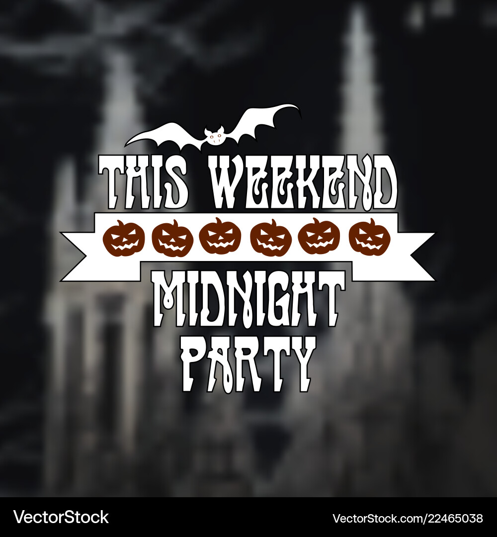 Invitation design for halloween party Royalty Free Vector