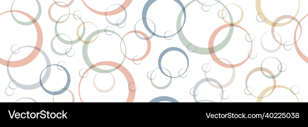 Seamless pattern of circles for banners covers Vector Image