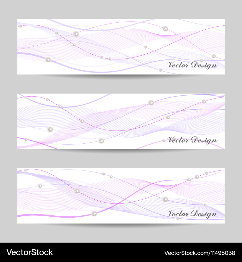 Set of horizontal banners Royalty Free Vector Image