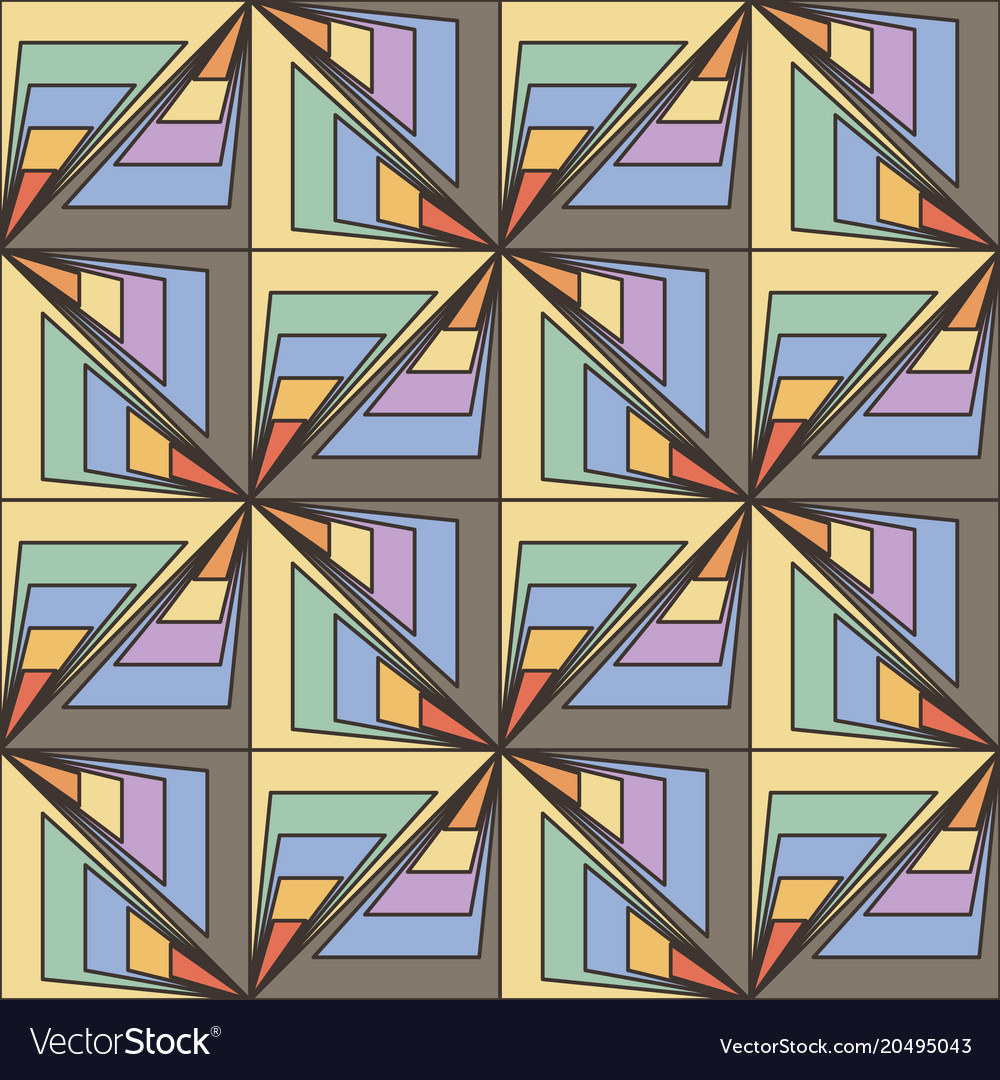 Abstract seamless pattern with triangles Vector Image