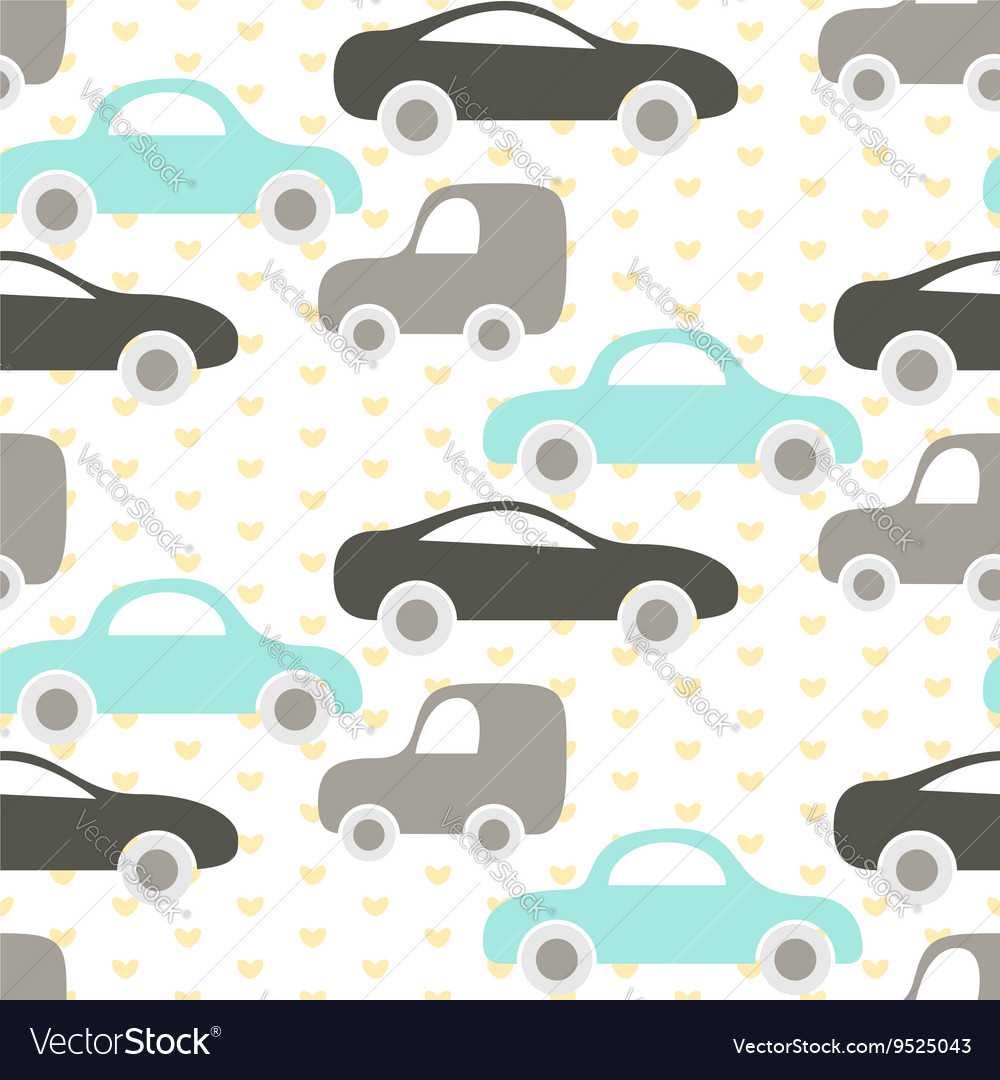 Car cute pattern Royalty Free Vector Image - VectorStock
