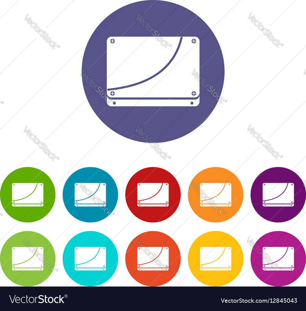 Database set icons Royalty Free Vector Image - VectorStock
