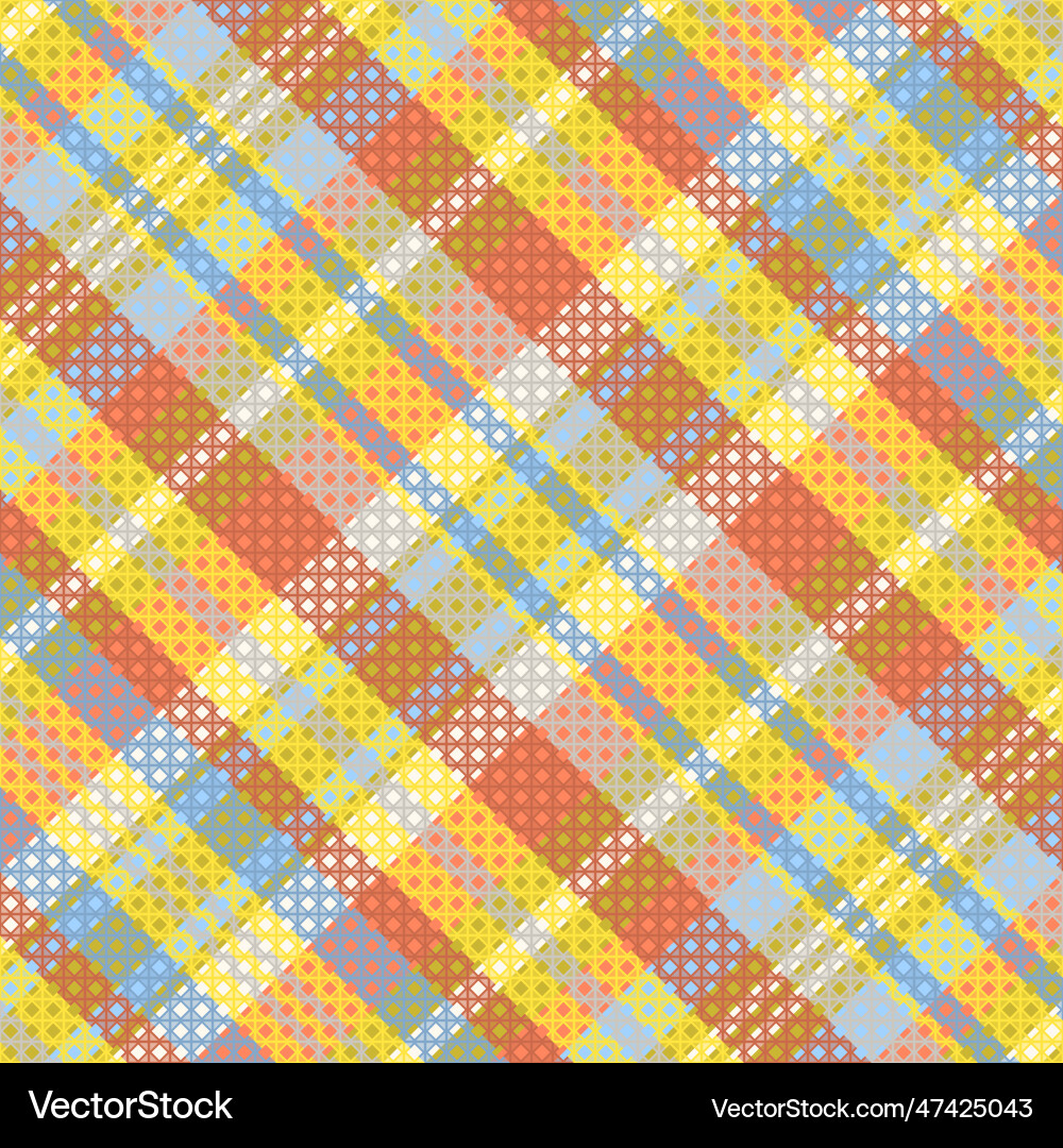 Tartan plaid with summer color pattern Royalty Free Vector