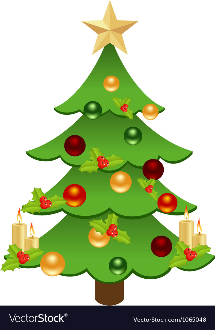 Christmas tree Royalty Free Vector Image - VectorStock