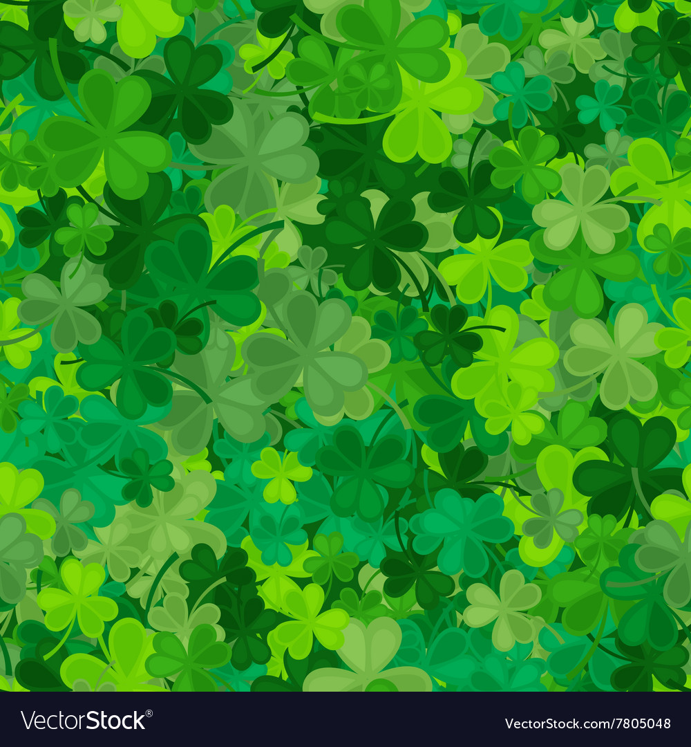 Clover seamless pattern Royalty Free Vector Image